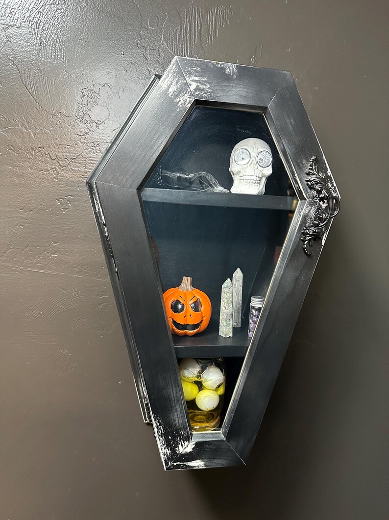 Handcrafted Gothic Display Coffin Cabinet - Etsy