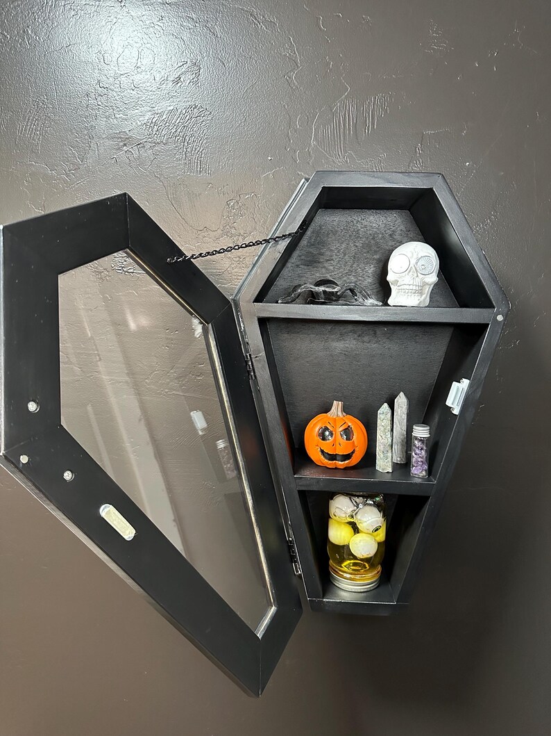 Handcrafted Gothic Display Coffin Cabinet - Etsy