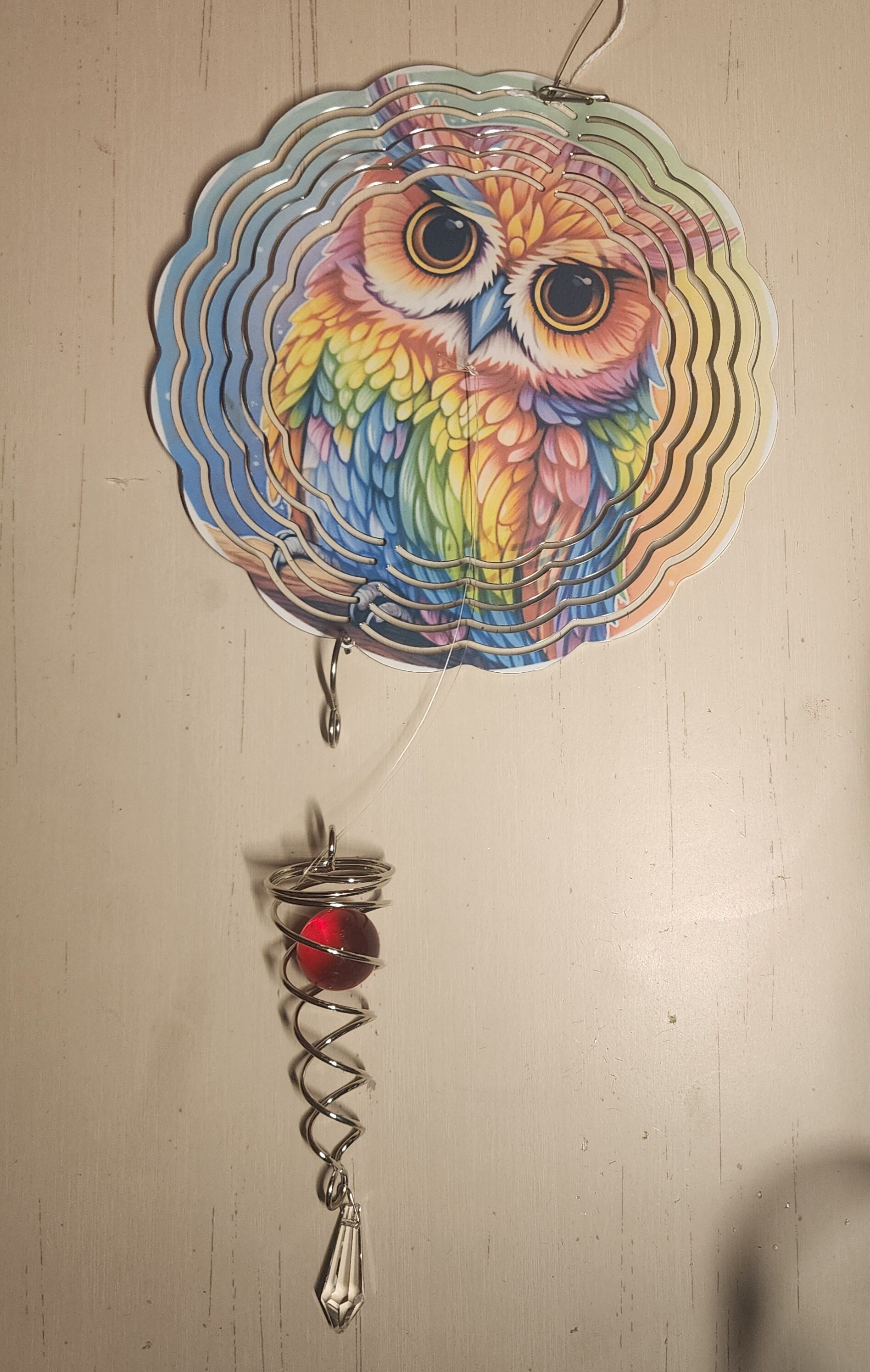 Colorful Owl Wind Spinner - Etsy