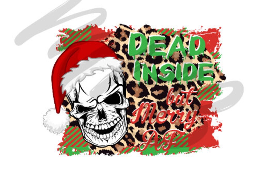 Dead Inside Png Christmas - Etsy