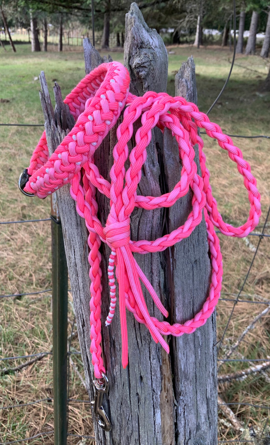 Beaded Western Collar & Leash Set for Small Dogs - Pink - Etsy