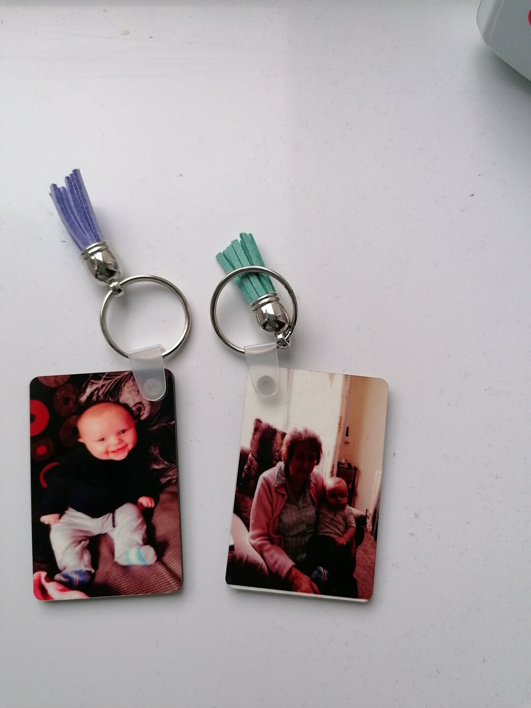 Personalised Double Sided Photo Keyrings - Etsy UK