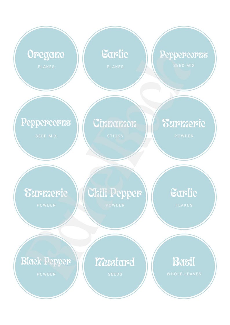 Custom Spice Jar Labels – Digital Download | Editable & Personalized ...