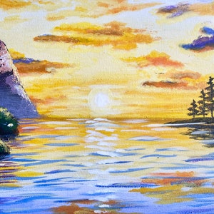 Dawn With the Swans Original Acrylic Painting - Etsy