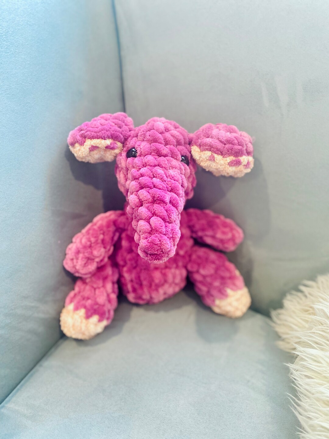 Crochet Jumbo/mini Elephant Plush - Etsy