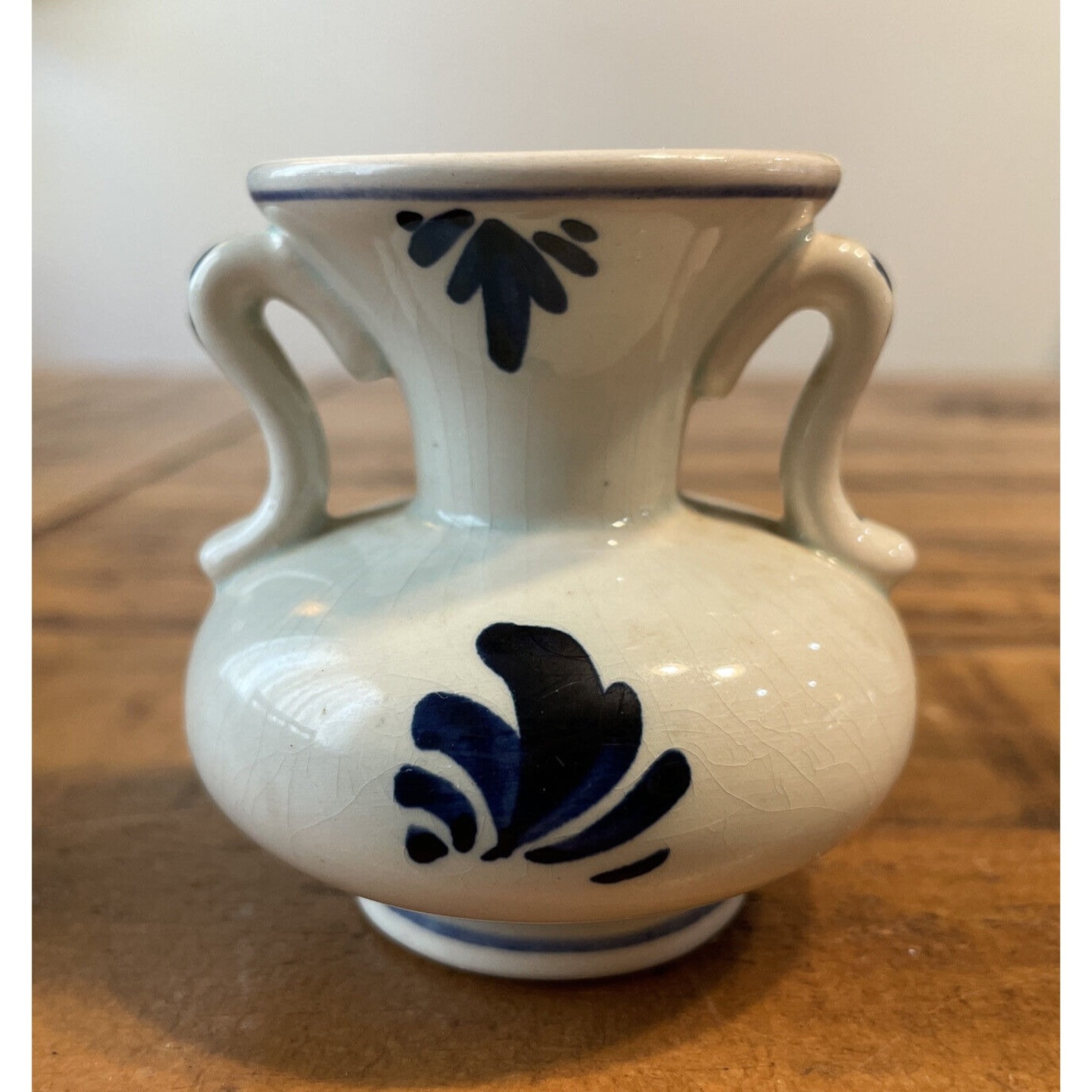 Vintage Delft Blue Ware Miniature Vase Hand Painted England. Mint ...