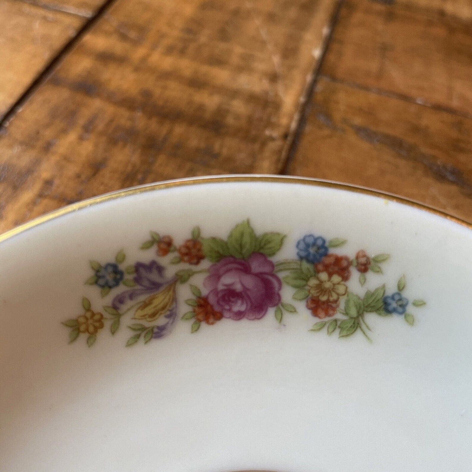 Vtge Unmarked Noritake Rose China Empire Saucers Porcelain Set of 5 ...
