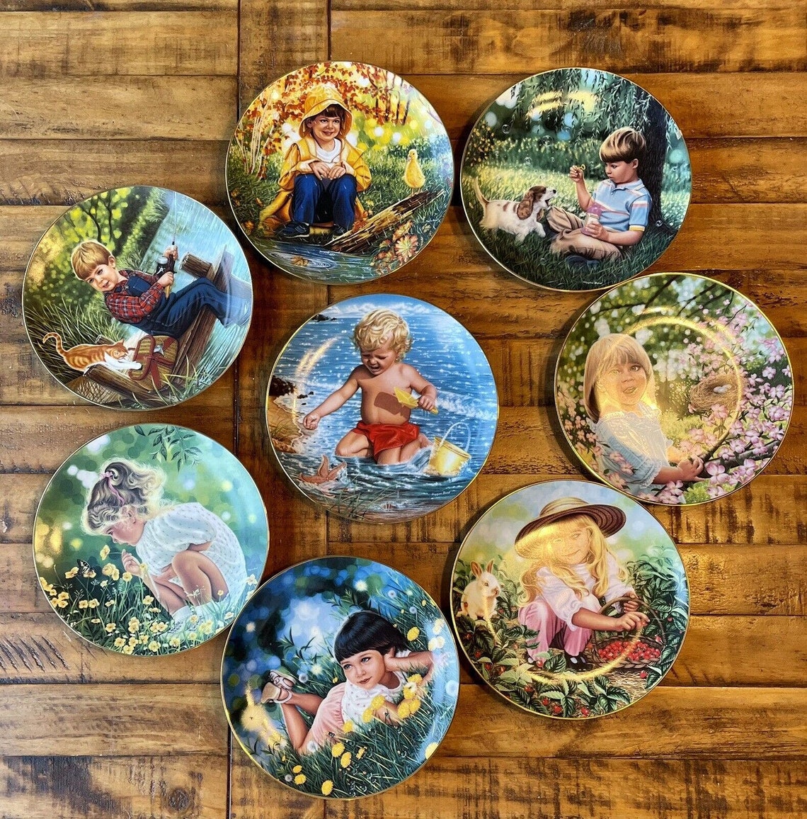 Vintage 1987 the Hamilton Collection Plates by Higgins Bond. jeremy. - Etsy