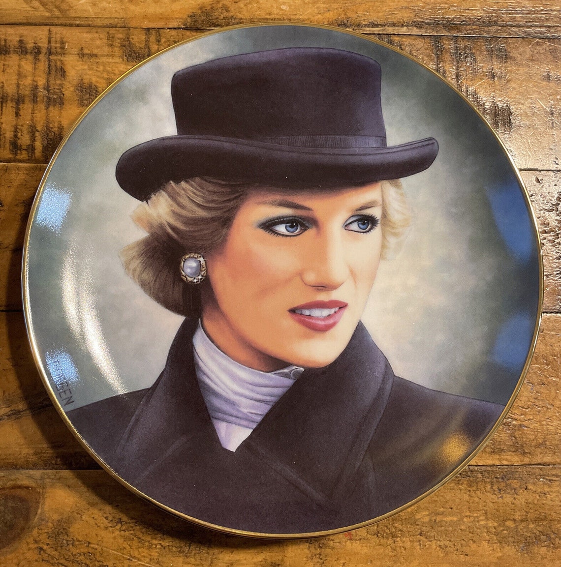 1989 Danbury Mint Princess Diana Plate Collection Sophisticated Lady - Etsy