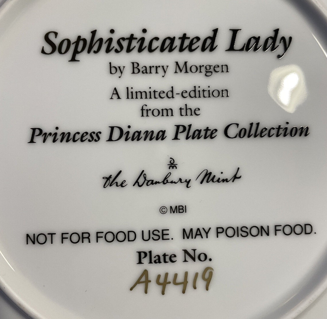 1989 Danbury Mint Princess Diana Plate Collection Sophisticated Lady - Etsy