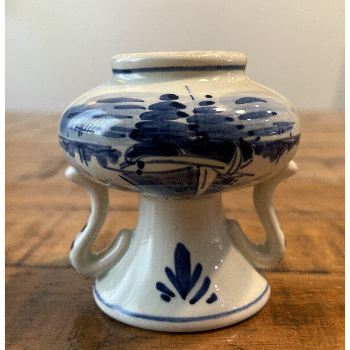 Vintage Delft Blue Ware Miniature Vase Hand Painted England. Mint ...
