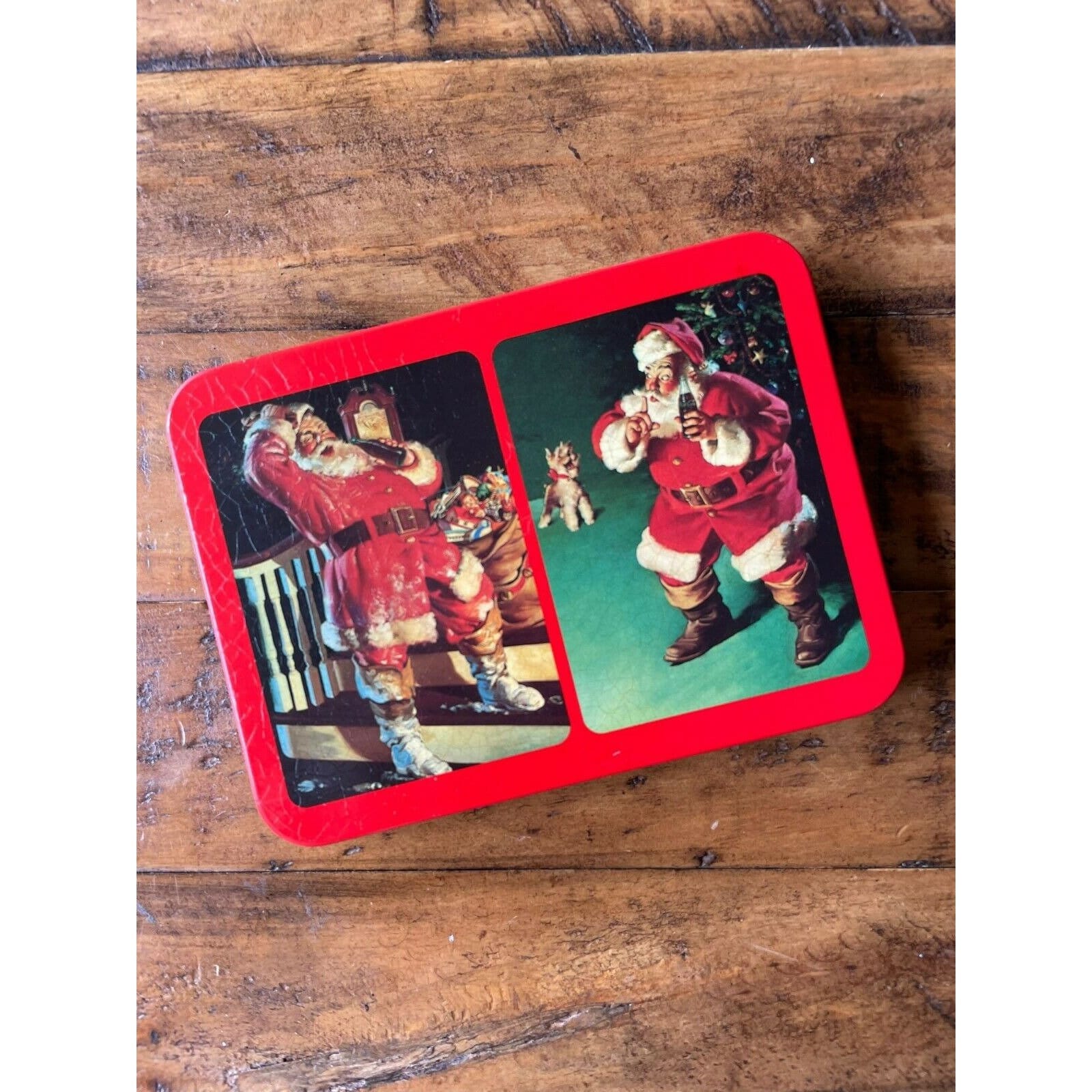 VINTAGE 1995 COCA-COLA Nostalgia Playing Cards W Collectors Tin 2 ...