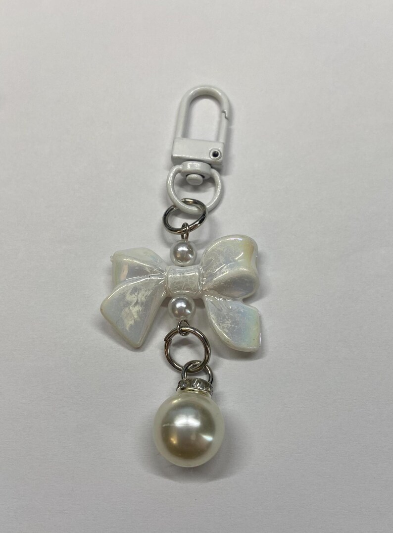Gorgeous Girly Classy Bow Cash Binder/purse Charms/floral/ Keychain ...