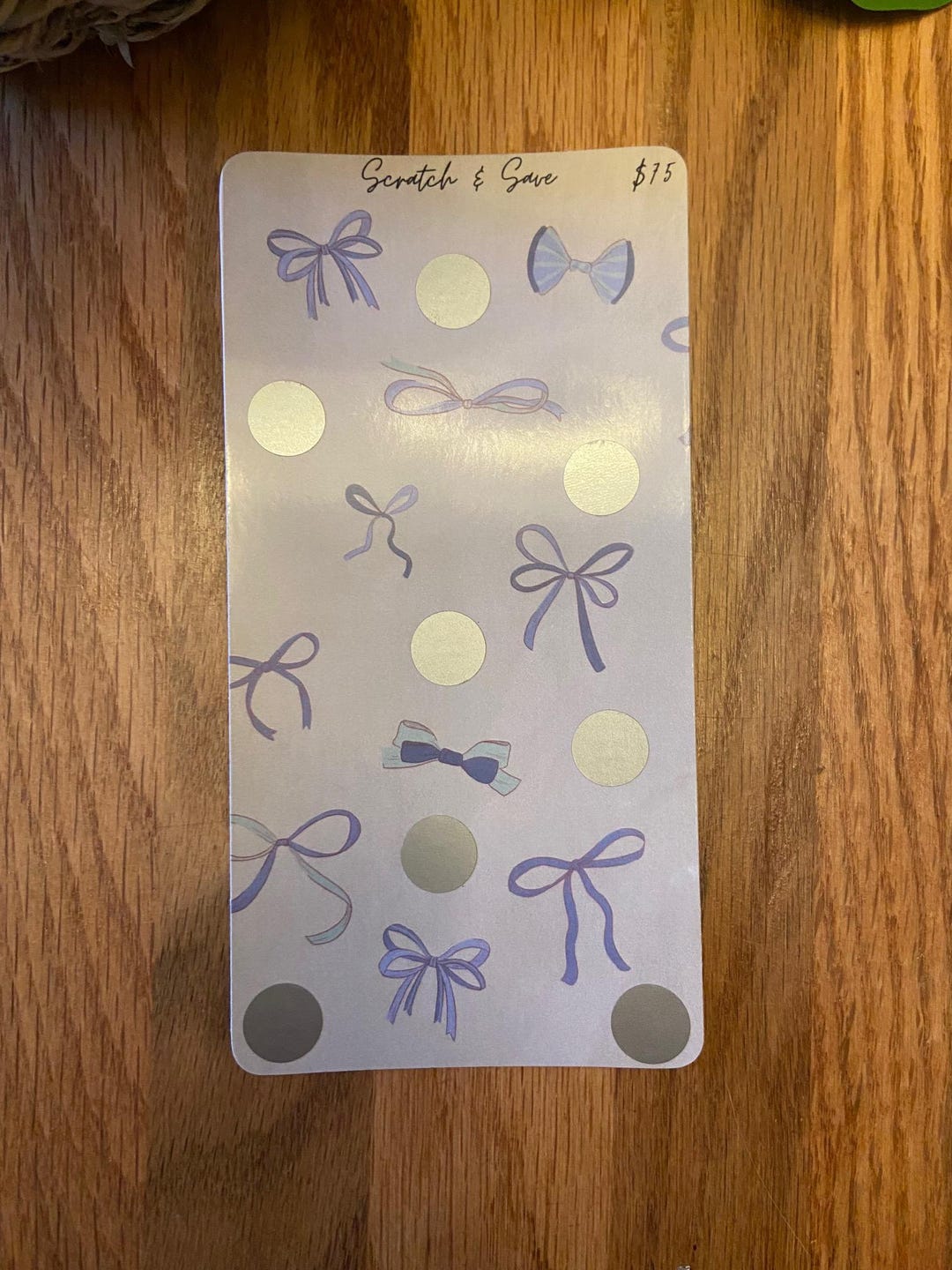 Bows Scratch off Saving Challenge - Cash Budgeting- Cash Stuffing - Etsy