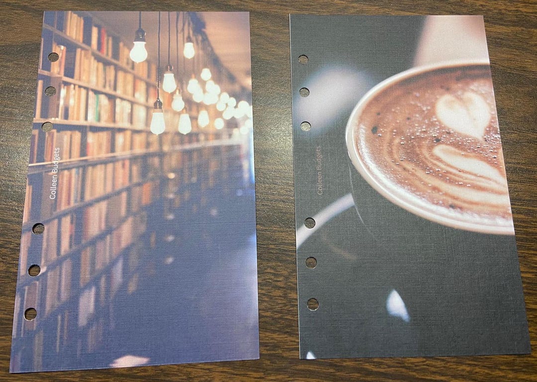 A6 (personal) Dashboards | Coffee Reading Books | for Cash Binders ...