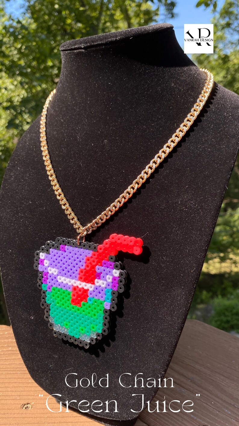 Custom Chains - Paper Foods Perler Bead Sprite - Etsy
