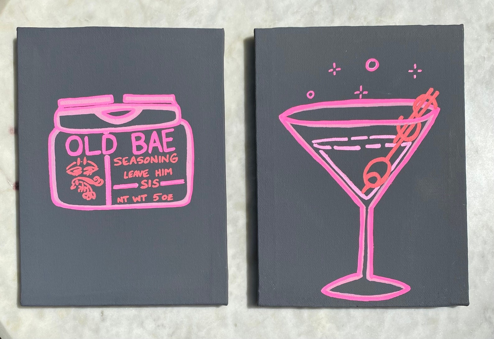 Old Bae Seasoning - Mini Canvas - Etsy