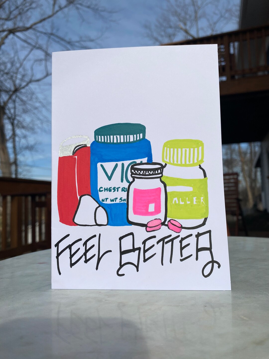 Feel Better - Greeting Card - Etsy