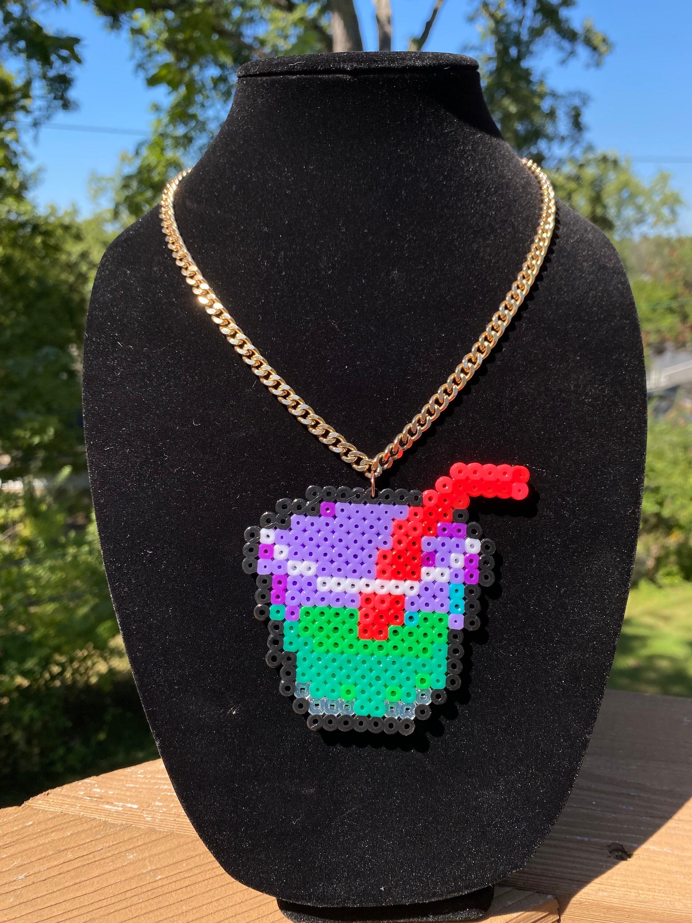 Custom Chains Paper Foods Perler Bead Sprite - Etsy