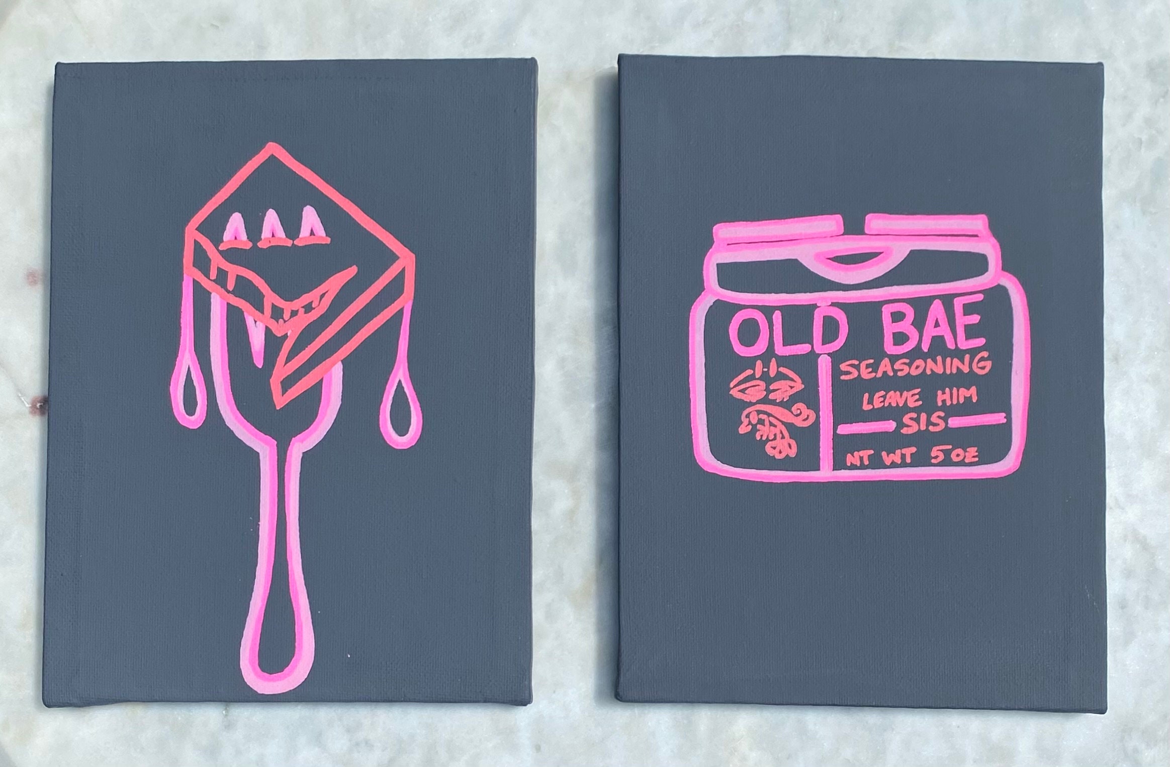 Old Bae Seasoning - Mini Canvas - Etsy