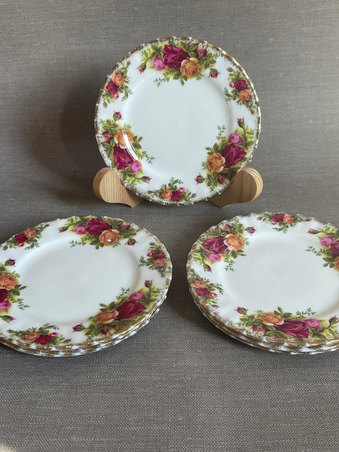 Royal Albert Old Country Roses Cake Plates - Etsy