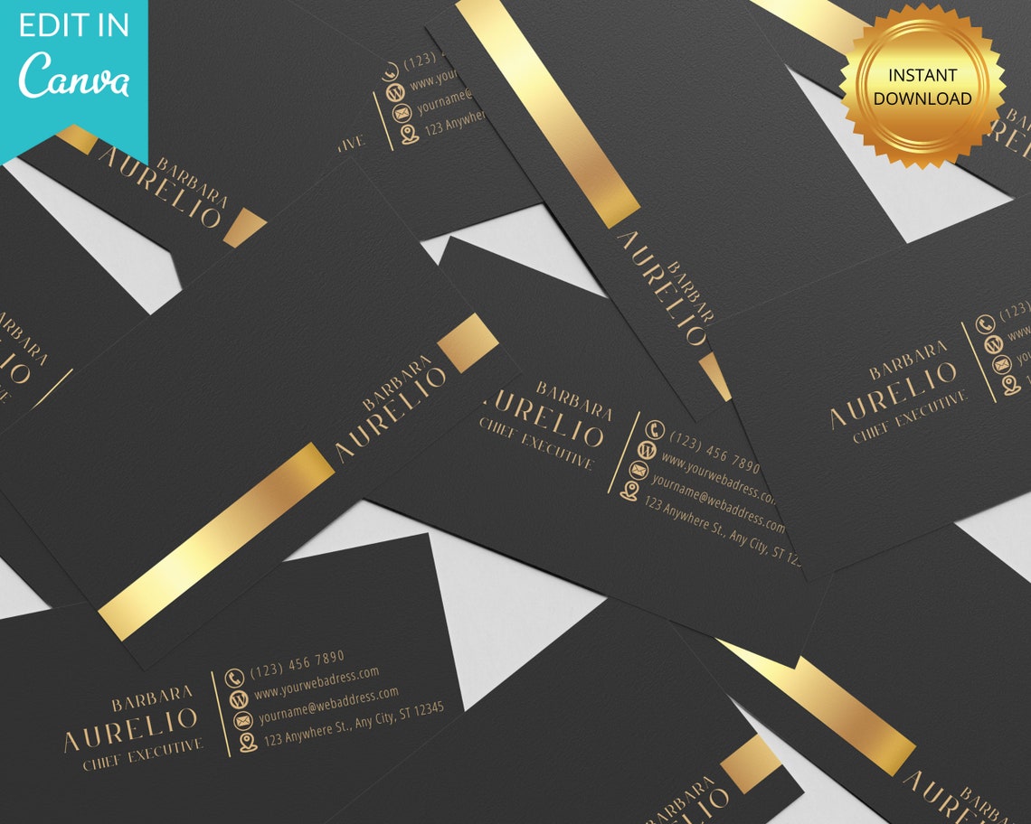 Small Business Card Template Printable Business Card Design - Etsy