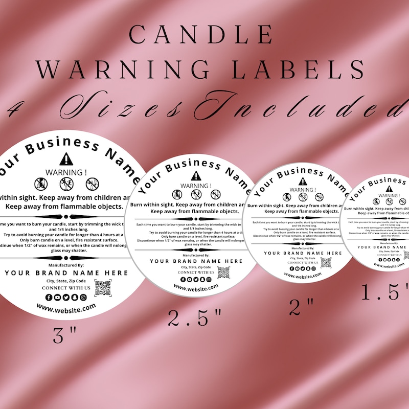 Candle Labels - Etsy