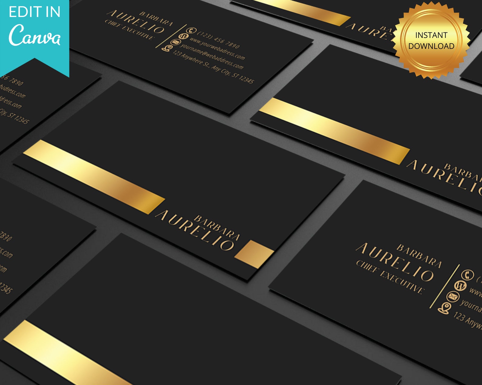 Small Business Card Template, Printable Business Card Design, DIY ...