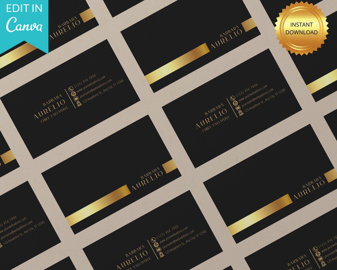 Small Business Card Template, Printable Business Card Design, DIY ...