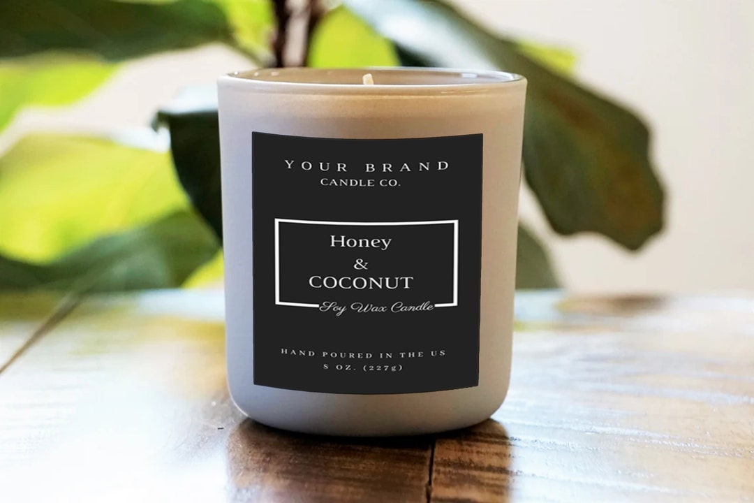 Modern Candle Label Template: Editable DIY Canva Design - Etsy