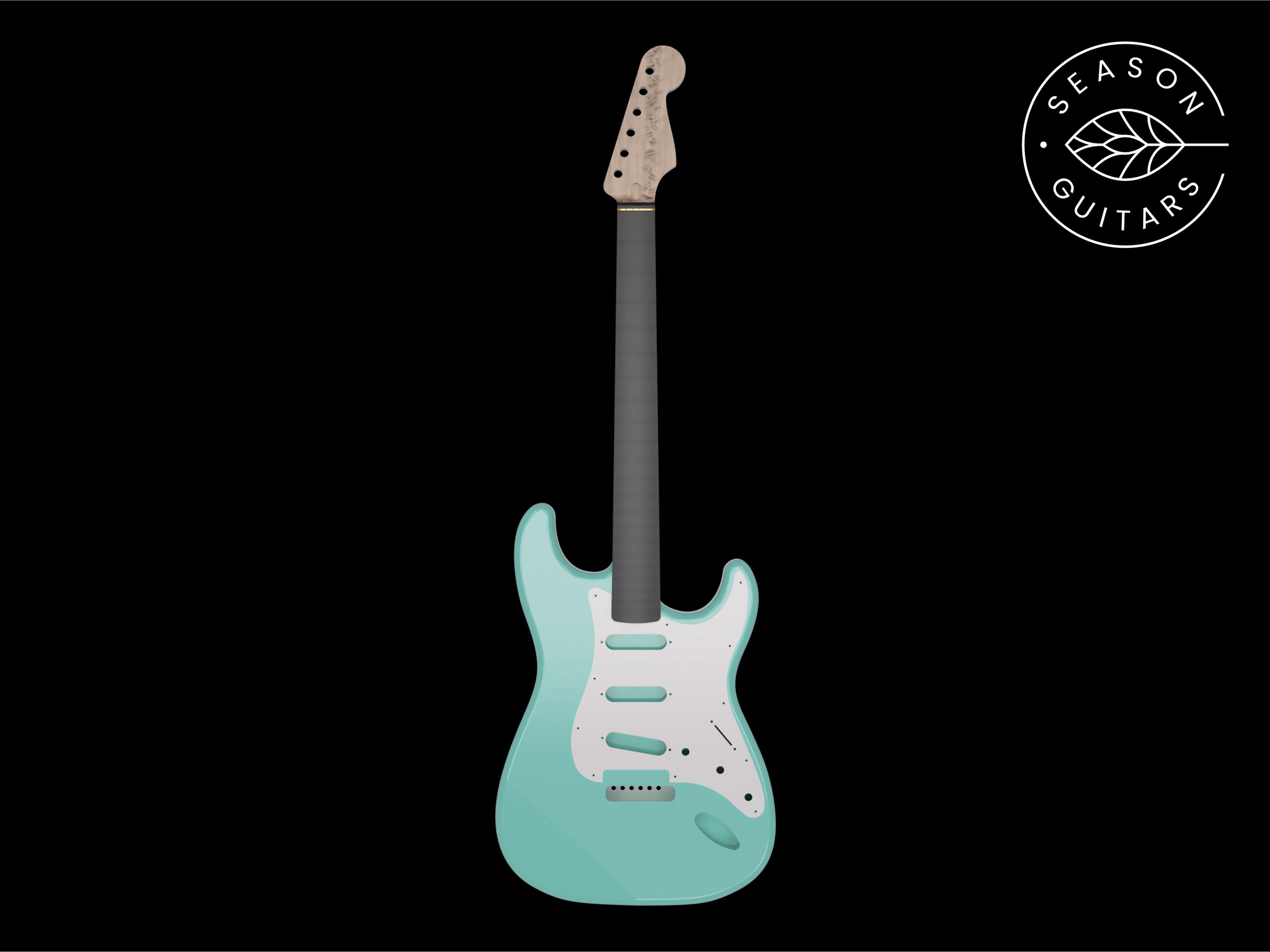Ender Stratocaster CAD Model – CNC Template for Fusion 360 & Inventor ...