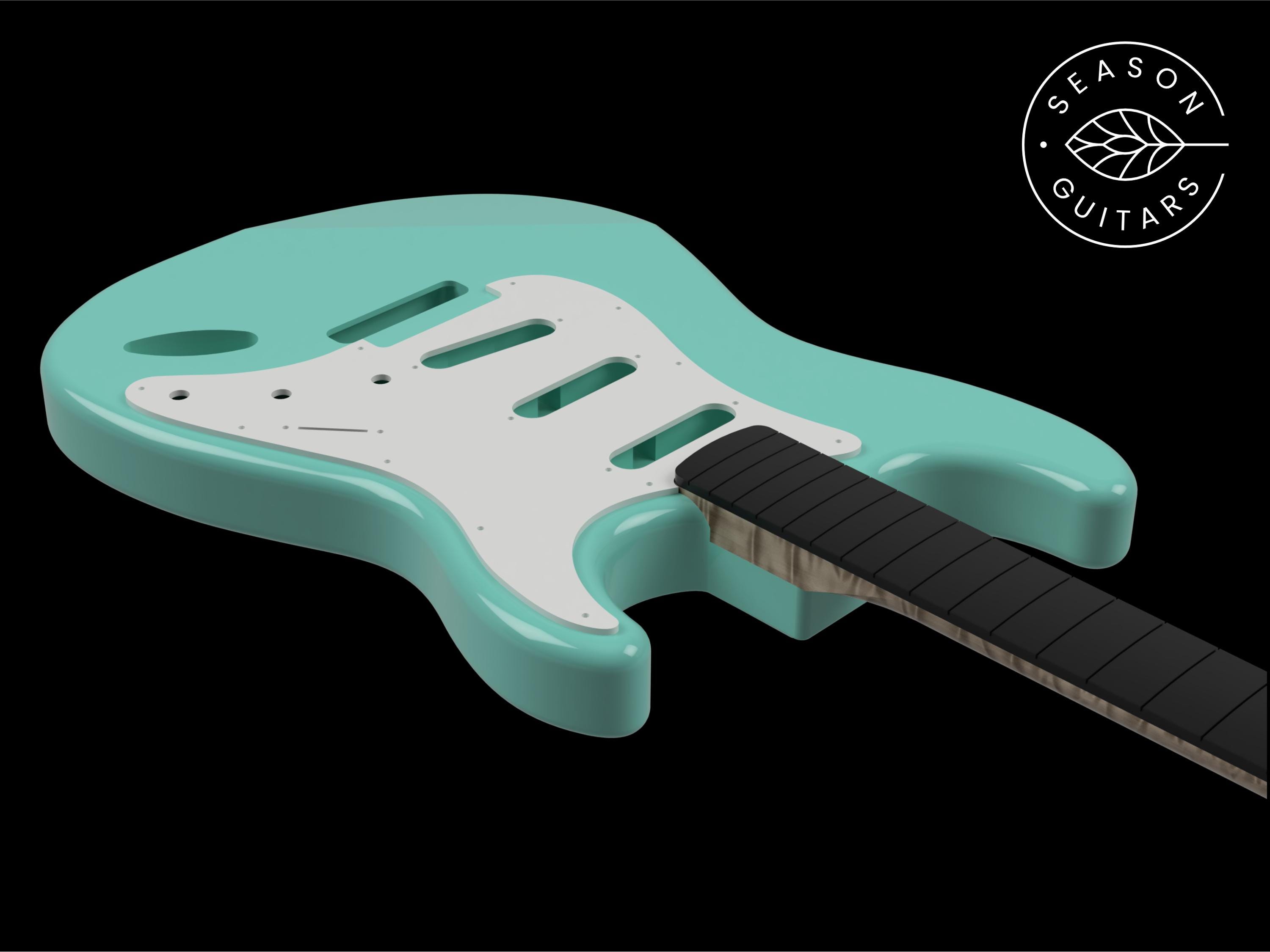 Ender Stratocaster CAD Model – CNC Template for Fusion 360 & Inventor ...