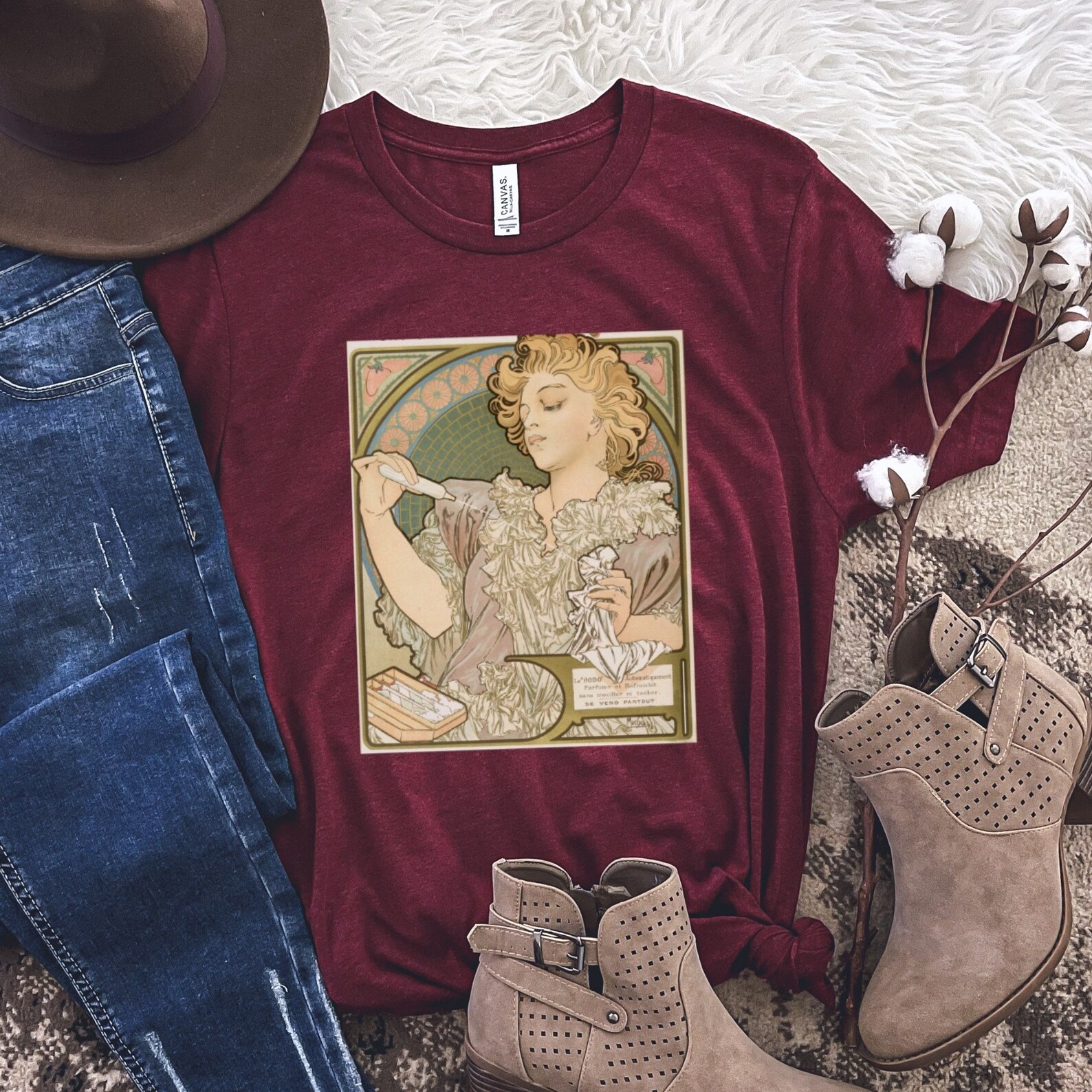 Mucha Goddess Art Nouveau -aesthetic Shirt,aesthetic Clothing,art Shirt ...