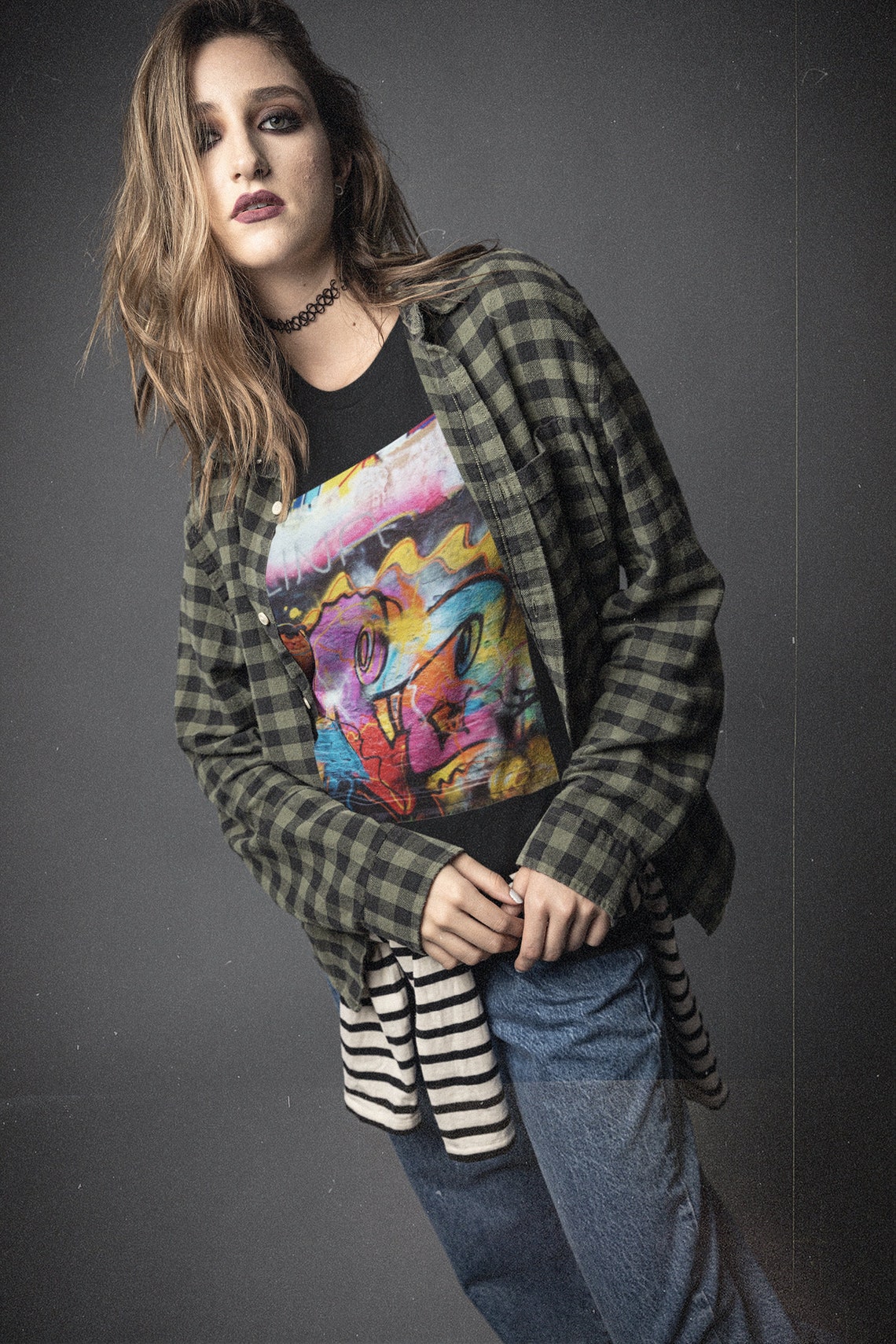 Street Graffiti Street Art T-shirt, Unisex T-shirt, Mens, Womens, Short ...