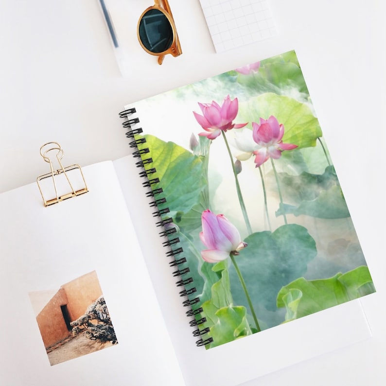Beautiful Flower Art Spiral Notebooks | Soft Cover Journal | Moms ...