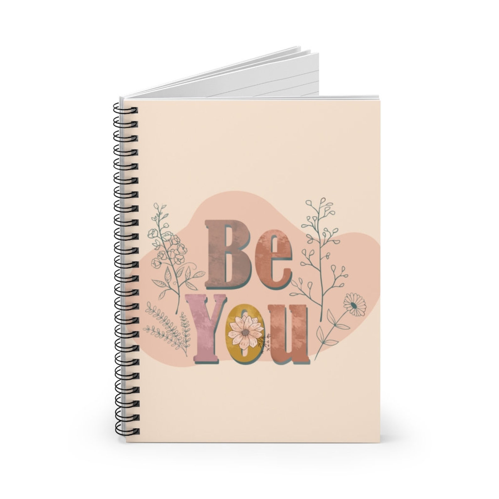 Spiral Notebooks | Soft Cover Journal | Inspirational Message | Floral ...