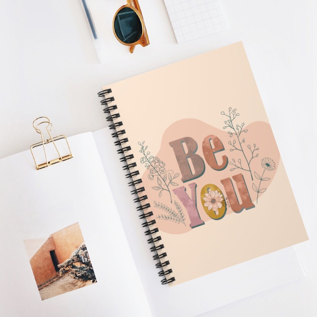 Spiral Notebooks | Soft Cover Journal | Inspirational Message | Floral ...