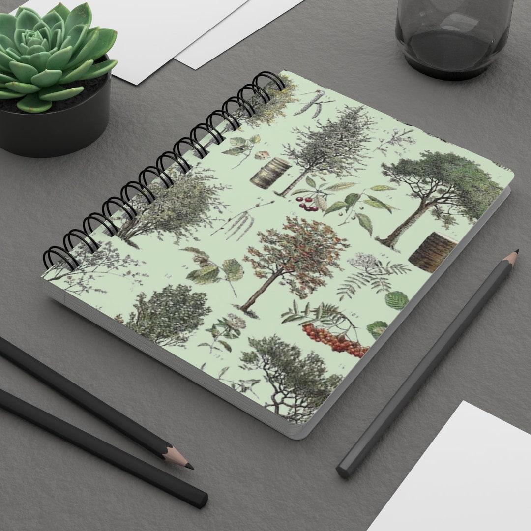 Trees Spiral Notebook, Spiral Bound Journal, Ruled Line, Journal ...