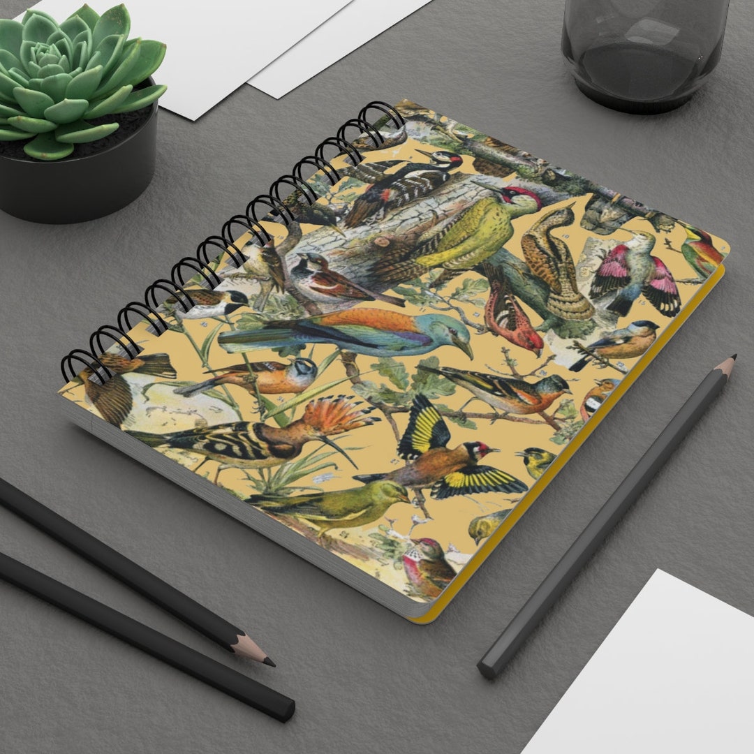 Bird Spiral Notebook, Spiral Bound Journal, Ruled Line, Journal ...