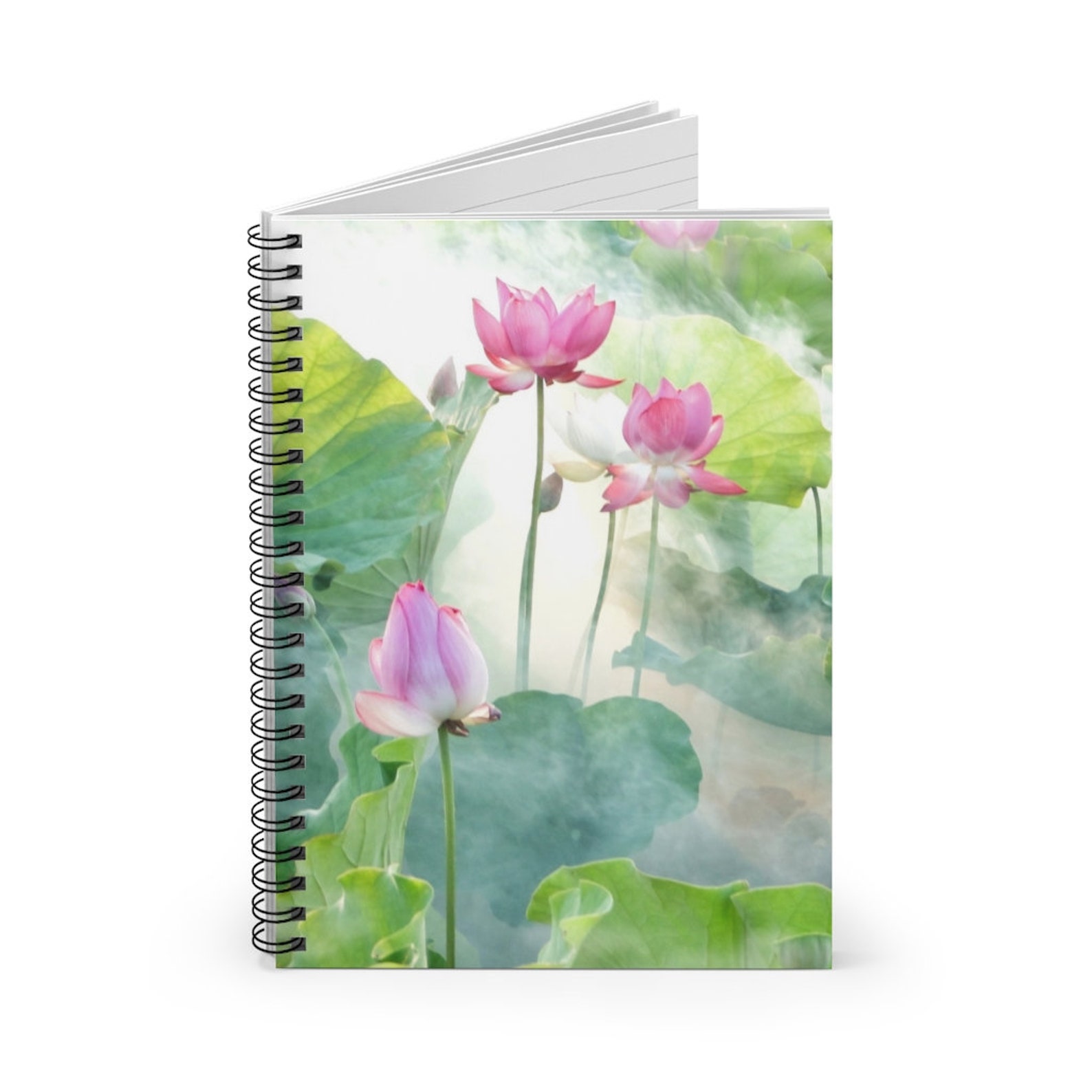 Beautiful Flower Art Spiral Notebooks | Soft Cover Journal | Moms ...