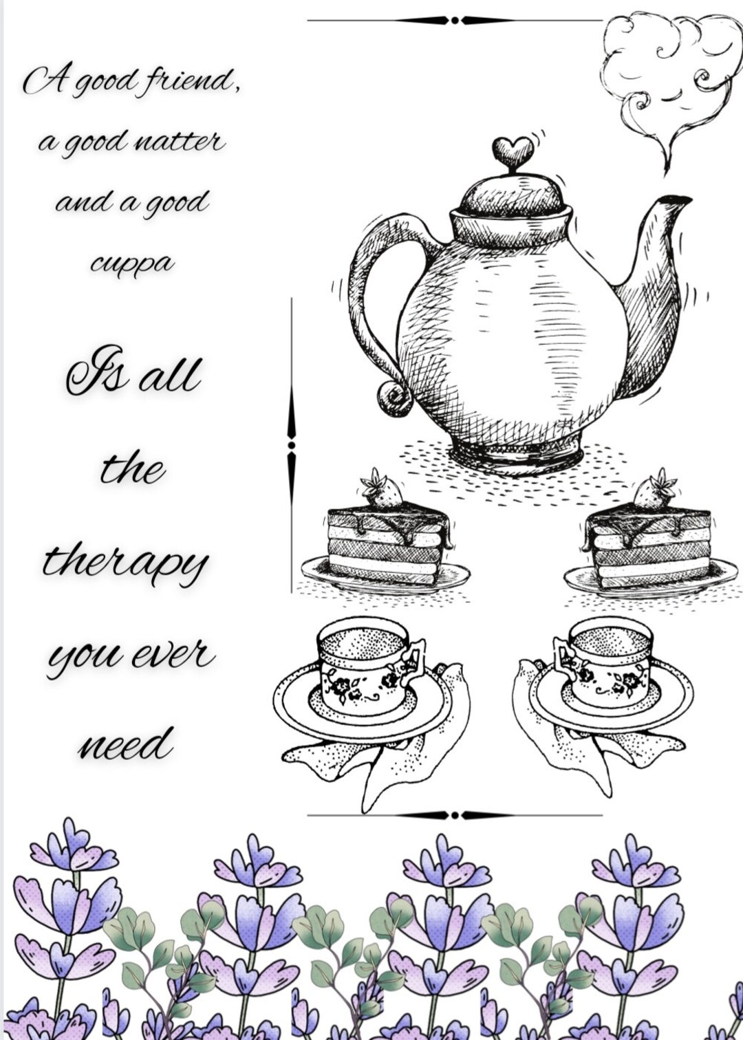 A Good Cuppa A4 Glossy Poster - Etsy