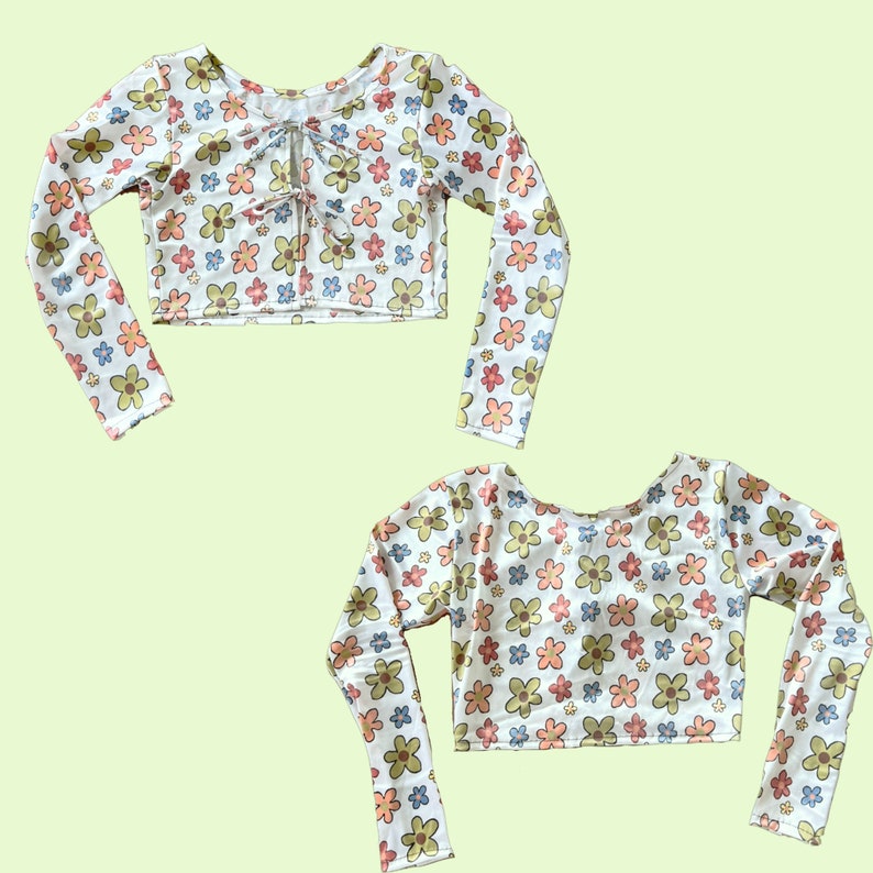 Sewing Pattern Digital PDF- Front Tie Crop Top, for Women - Etsy