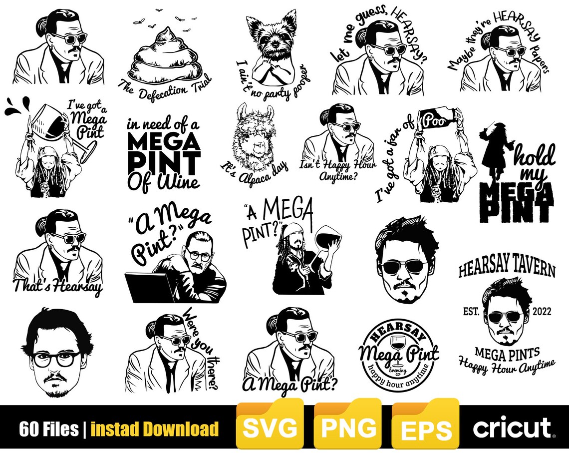 Johnny Depp Svg Johnny Depp Bundle Svg for Cricut Johnny - Etsy