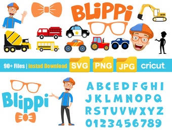 Blippi font - Etsy España
