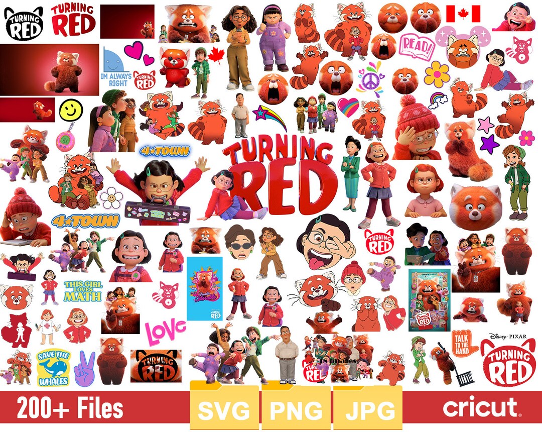 200+ Turning Red Svg, Turning Red Png, Red Panda Svg, Turning Red ...