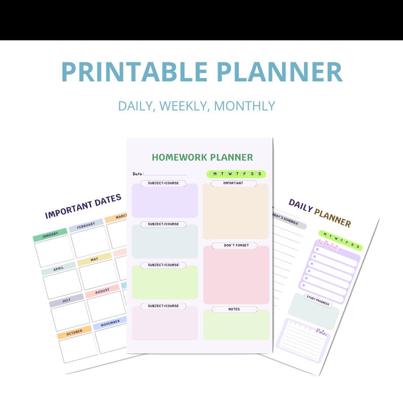 Editable 2025 Kids School Planner | Fun and Functional Homeschool ...