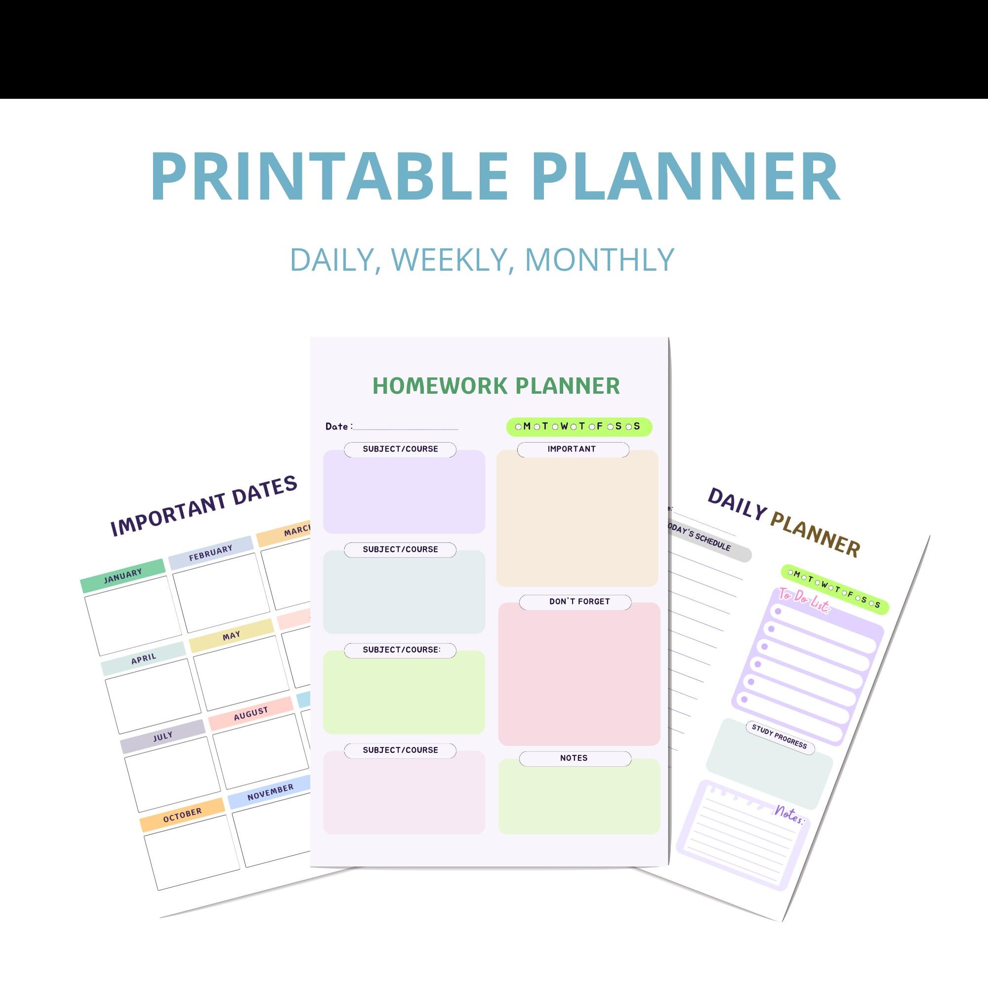 Editable 2025 Kids School Planner | Fun and Functional Homeschool ...