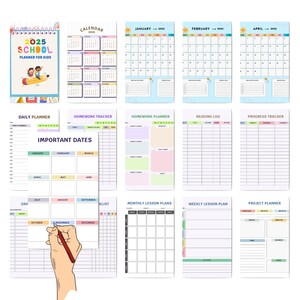 Editable 2025 Kids School Planner | Fun and Functional Homeschool ...