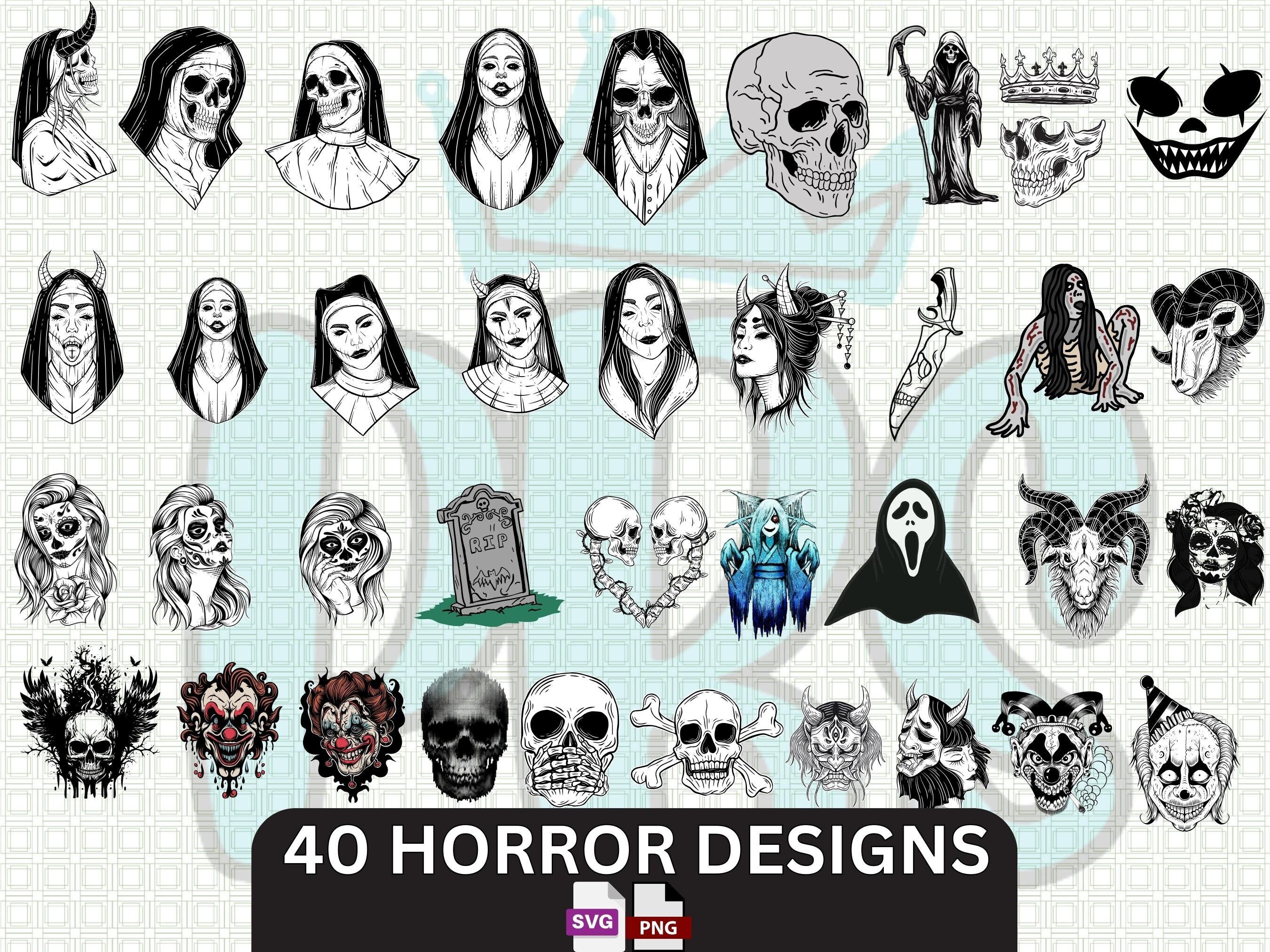 Horror Svg Bundle, Halloween Horror Characters Svg, Horror Svg, Horror ...