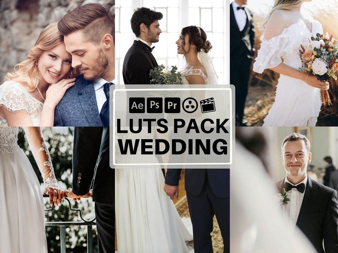 10 Romance & Wedding Luts, Adobe Premiere Pro Luts Pack, Video Editing Luts Final Cut Pro, Video ...
